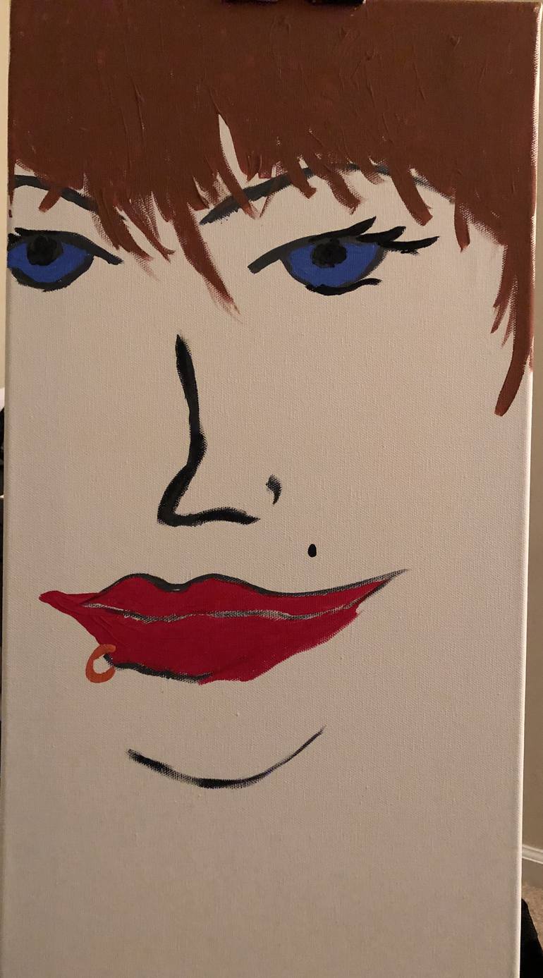 Edgy Eyes Painting by Tia Edwards Galloway | Saatchi Art