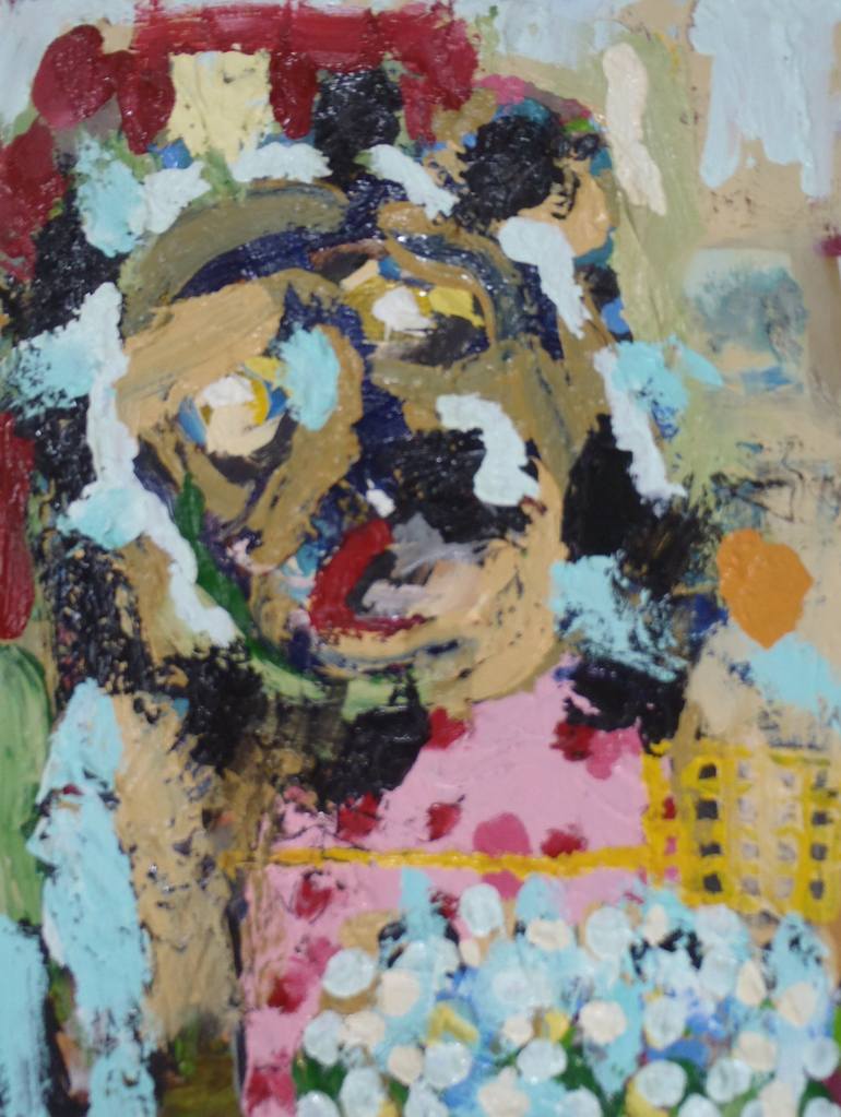 wailing granny Painting by Justin Davenne | Saatchi Art