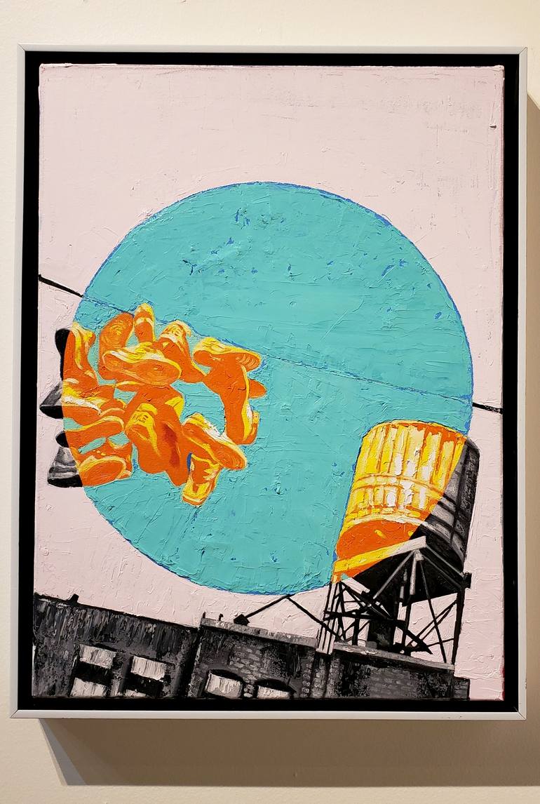 Williamsburg Water Painting by Rapheal Crump | Saatchi Art