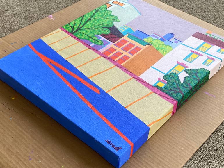 On the Ramp Painting by Sue Graef | Saatchi Art