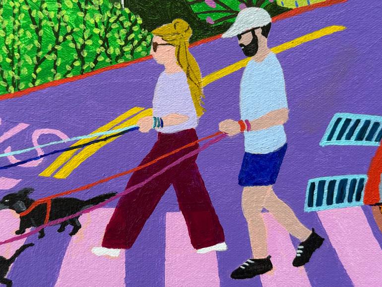 Family Walk Painting by Sue Graef | Saatchi Art