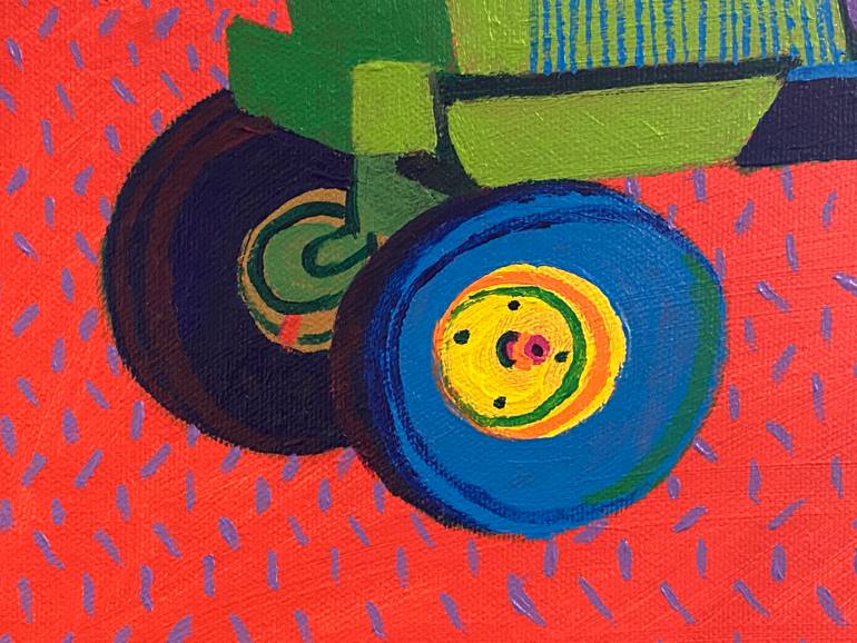 Tractor Painting by Sue Graef | Saatchi Art