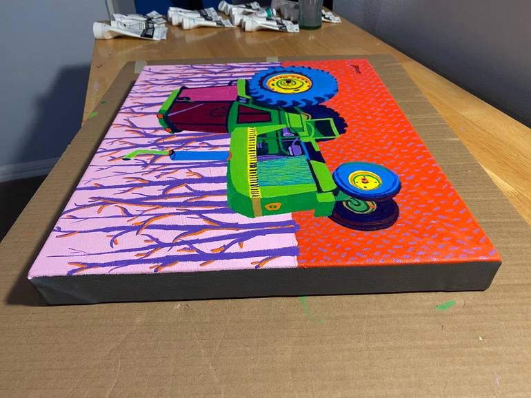 Tractor Painting by Sue Graef | Saatchi Art