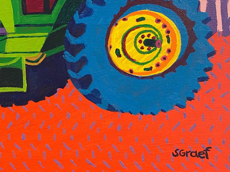 Tractor Painting by Sue Graef | Saatchi Art