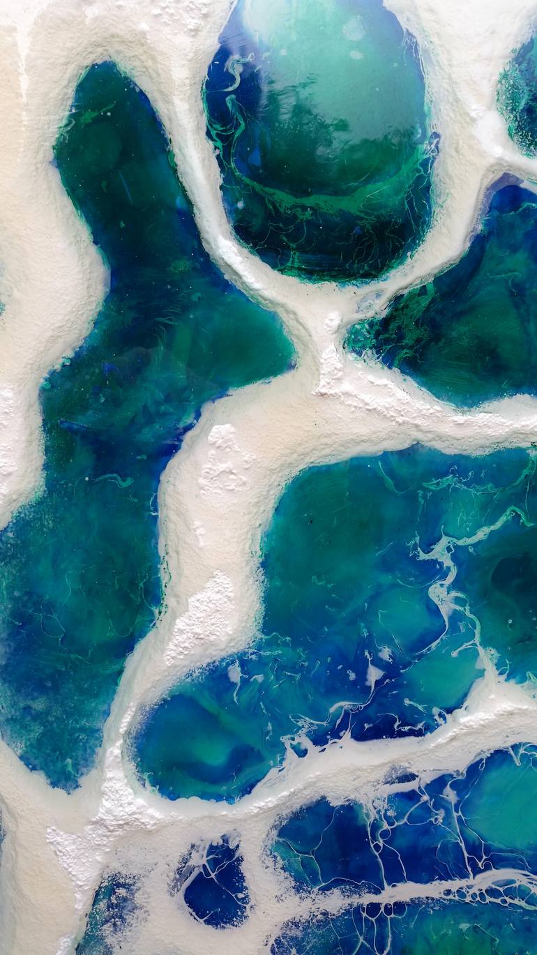 EARTH FROM ABOVE 3D - OCEAN Painting by Ivana Pavlikova | Saatchi Art