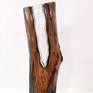 Hand Blown Clear Glass with Walnut Wood Sculpture by Scott Slagerman ...