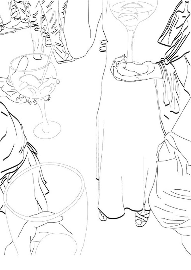 The Art Critics Drawing by Christina Geoghegan | Saatchi Art