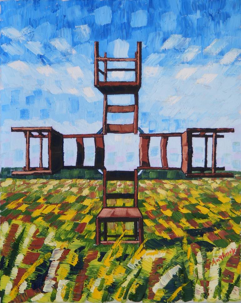 40. Vincent's Chair with His Pipe iii 2017 by Anthony D. Padgett (after ...