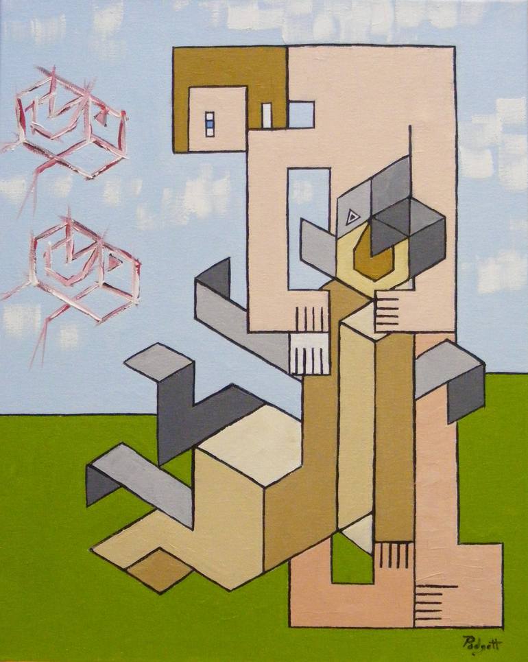 Sheep Shearing - after Picasso's 1934 Bullfight - Painting by Anthony ...