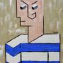 Padgetto - after Picasso's 1969 Self-Portrait - Painting by Anthony ...