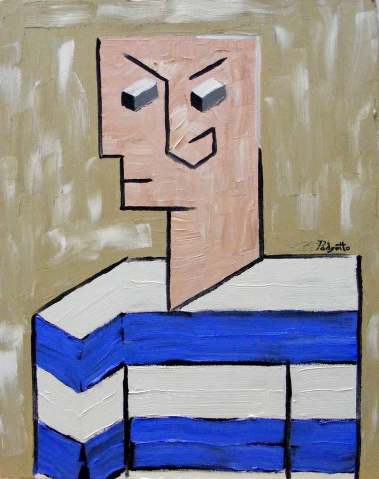 Padgetto - after Picasso's 1969 Self-Portrait - Painting by Anthony ...