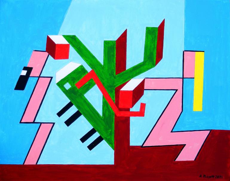 Garden of Eden - Adam and Eve Painting by Anthony Padgett | Saatchi Art