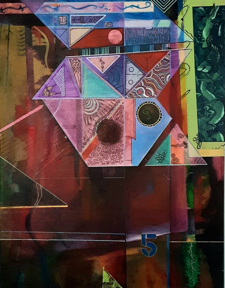 Two Suns Painting by Alan Grantham | Saatchi Art