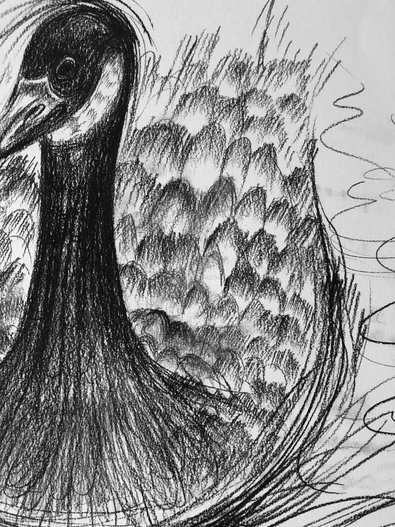 Smiling Duck Drawing by Ajogu Idachaba | Saatchi Art