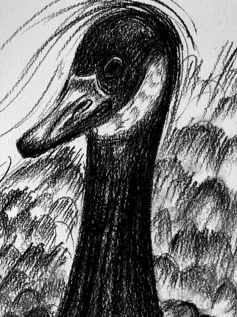 Smiling Duck Drawing by Ajogu Idachaba | Saatchi Art