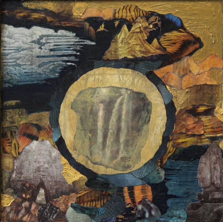 ethereal waterfall Collage by Catherine Nelson | Saatchi Art