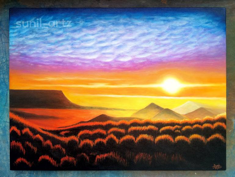 Sunshine Painting by Sunil NL | Saatchi Art