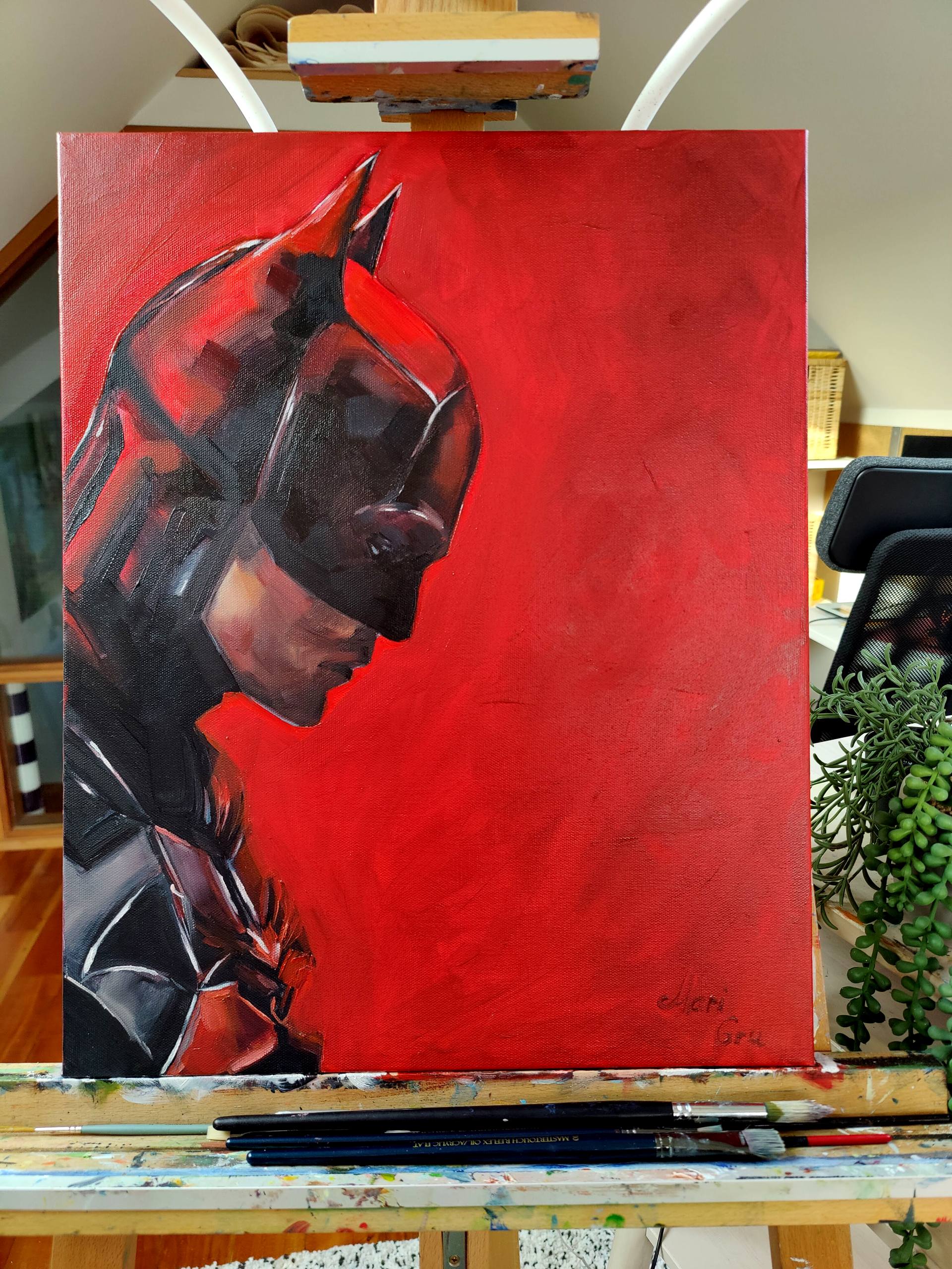 Abstract Batman Artwork