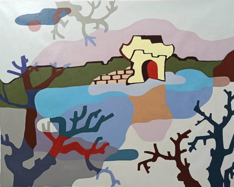 Hue ancient landscape Painting by Phung Wang | Saatchi Art