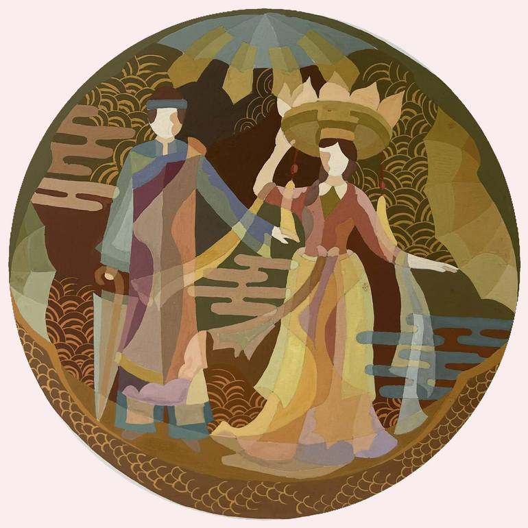 Traditional music Festival Painting by Phung Wang | Saatchi Art