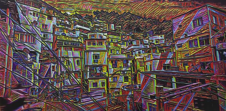 Favela - Limited Edition of 50 Mixed Media by Ray Cain | Saatchi Art