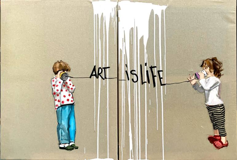 ART IS LIFE Painting by Carolina Adan Caro | Saatchi Art