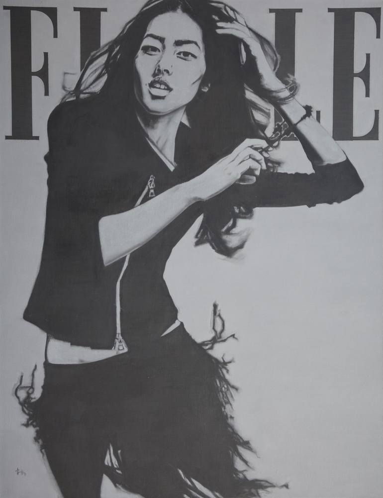 MS. Liu Wen Painting by Tao Lin | Saatchi Art