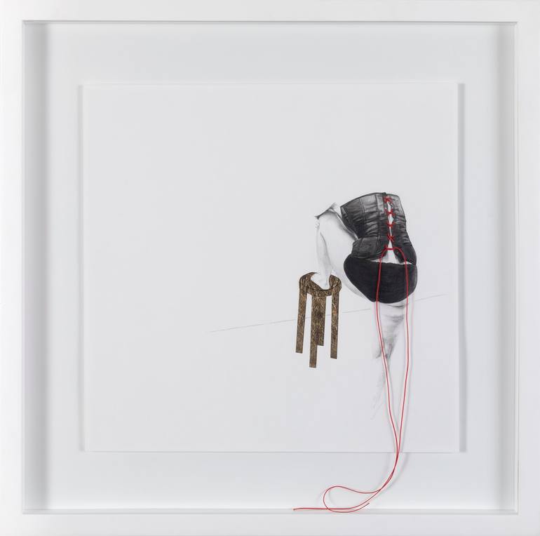 Golden Stool 1 Drawing by Ima Barraza | Saatchi Art