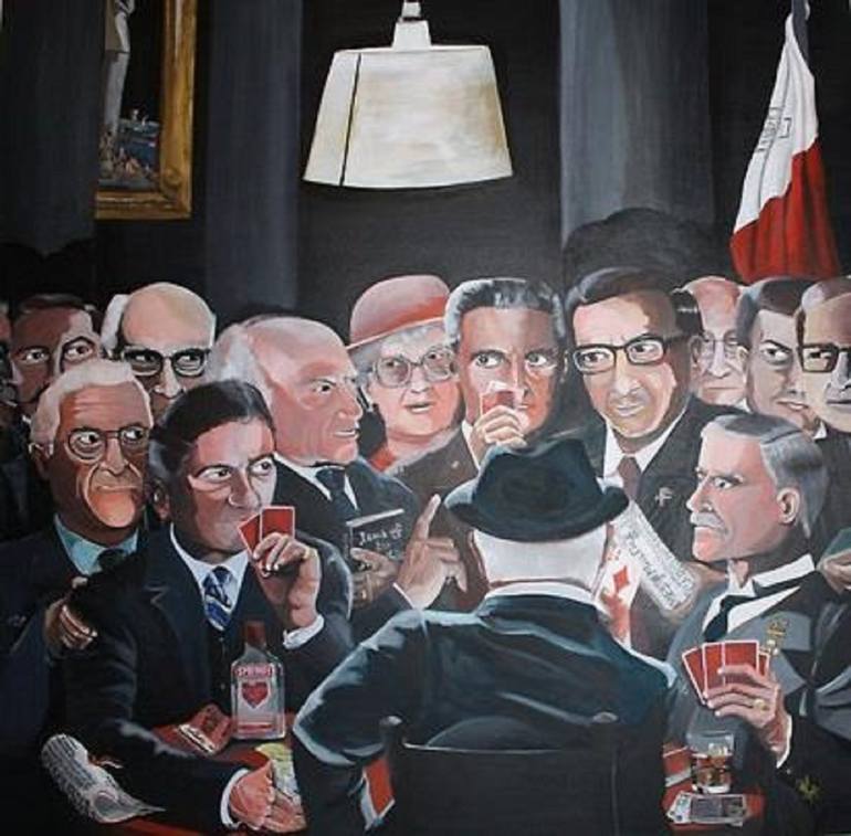 House of Aces Painting by Robert Henry | Saatchi Art
