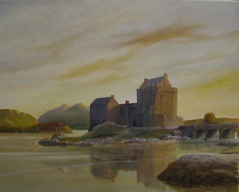 Eilean Donan Castle Painting by Ralph Molyneux | Saatchi Art