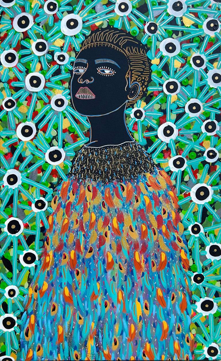 Yemayá Painting by Yermine Richardson | Saatchi Art