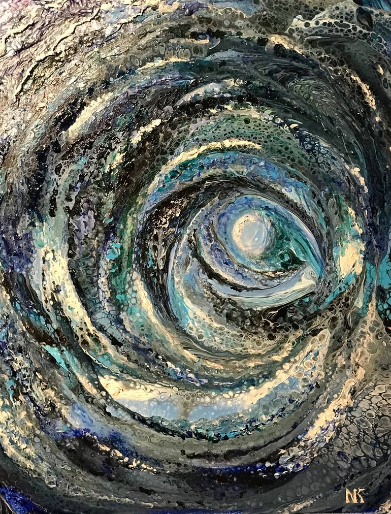 The Watcher. Metacognition. Painting by Natalia Kutova | Saatchi Art