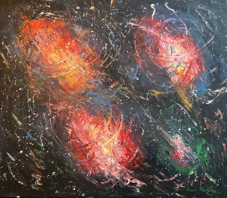 Cosmic Storms Painting by Liam Murphy | Saatchi Art