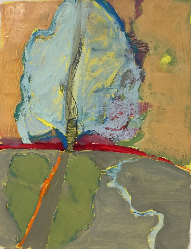 Tree Reflection TR2 Painting by Jill Parry | Saatchi Art