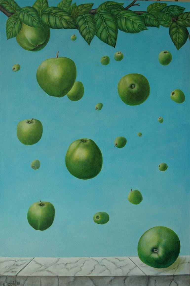 Newton II Painting by Elsa Jacob Moosbrugger | Saatchi Art