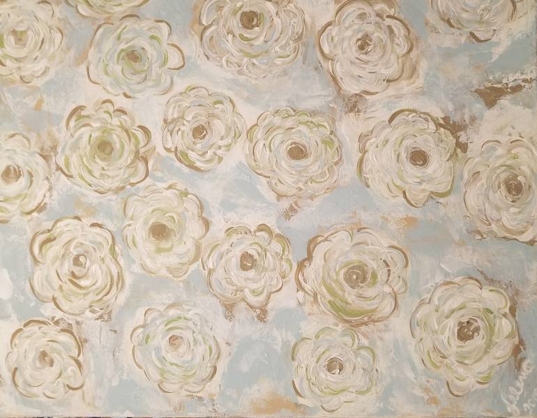 Endless Roses Painting by Jelena Chipman | Saatchi Art
