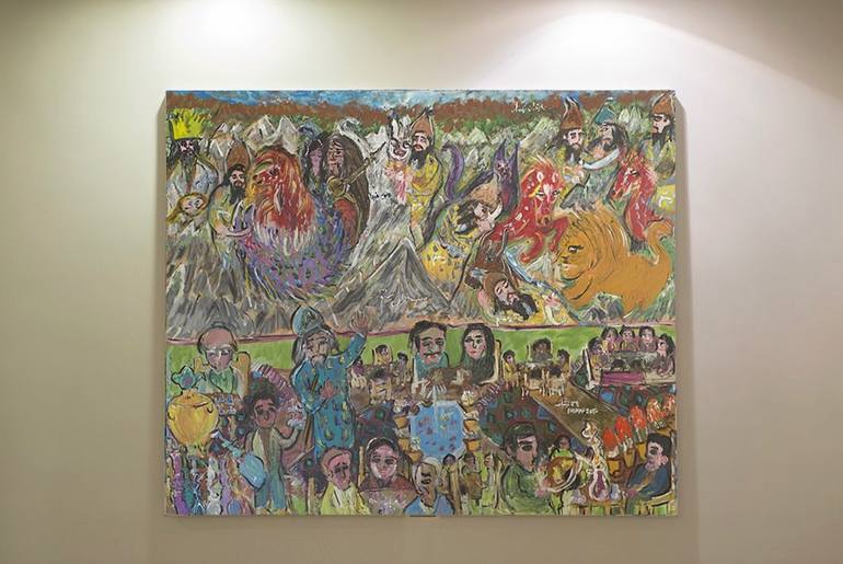 The Seven Trials of Rostam / Haft Khan-e Rostam Painting by Jabbar ...