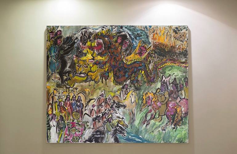 The Seven Trials of Esfandiar / Haft Khan-e Esfandiar Painting by ...