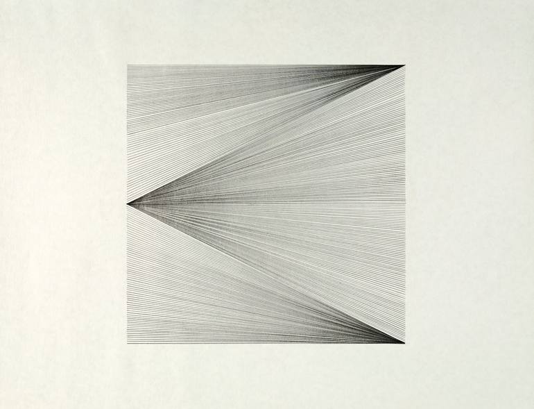 untitled (line studies - 2 diagonals) Drawing by Matt Niebuhr | Saatchi Art