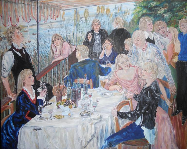 Cheers! Painting by Barbara Rowse | Saatchi Art