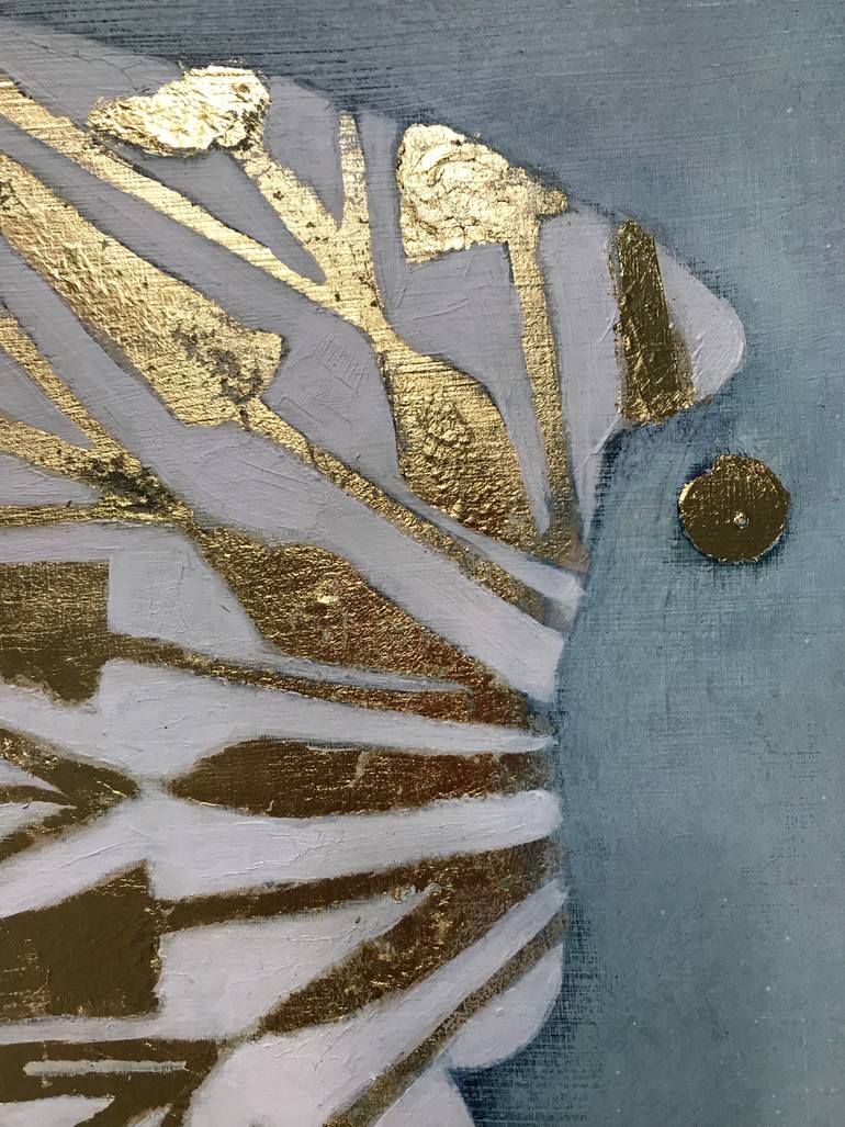 Blue portrait Lui Drawing by Karenina Fabrizzi | Saatchi Art