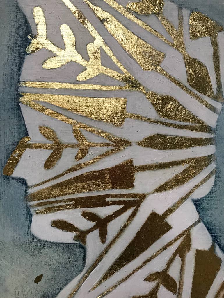 Blue portrait Lui Drawing by Karenina Fabrizzi | Saatchi Art