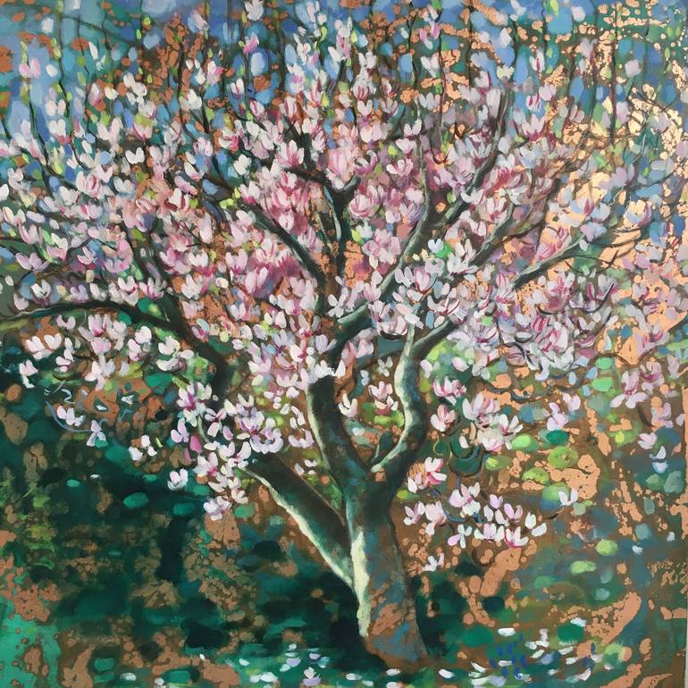 Magnolia Tree, painting by Alexandra Brown Painting by Alexandra Brown ...