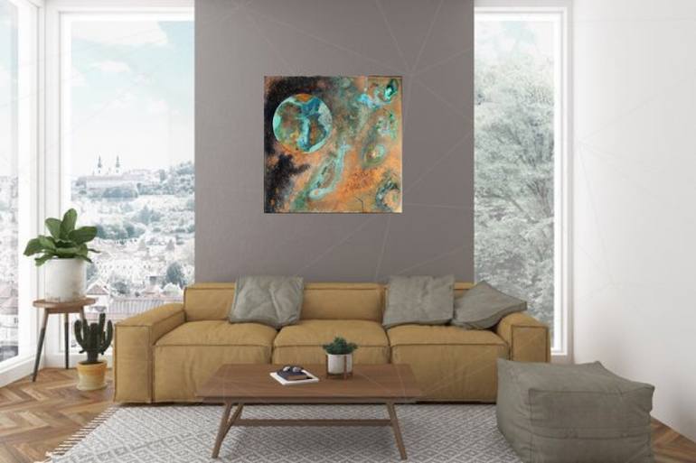Cosmic Wonder 24 Acrylic on Copper Painting by John Eslinger | Saatchi Art