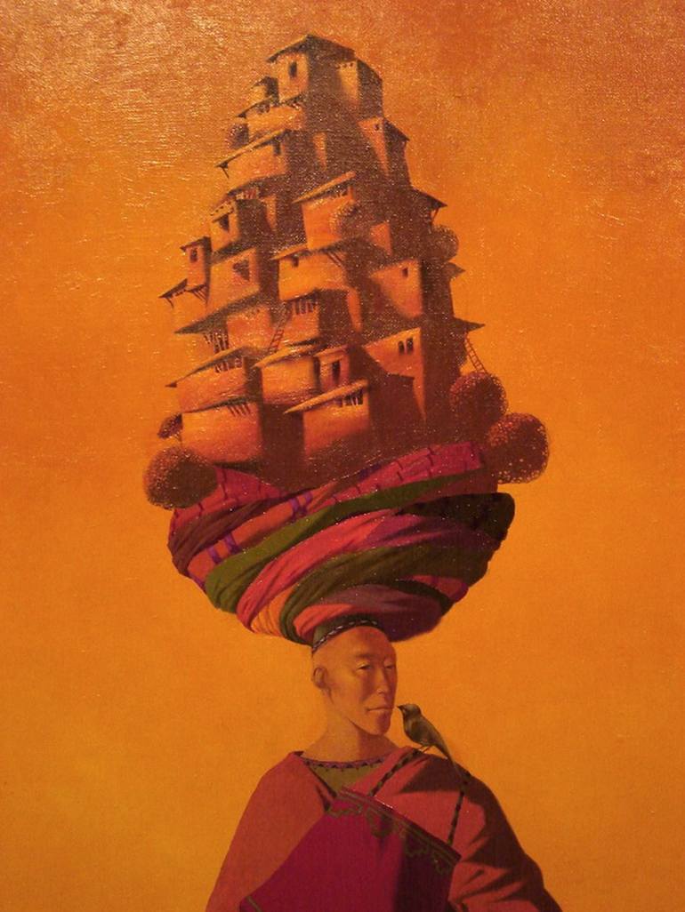 Red Painting by Babur Ismailov | Saatchi Art