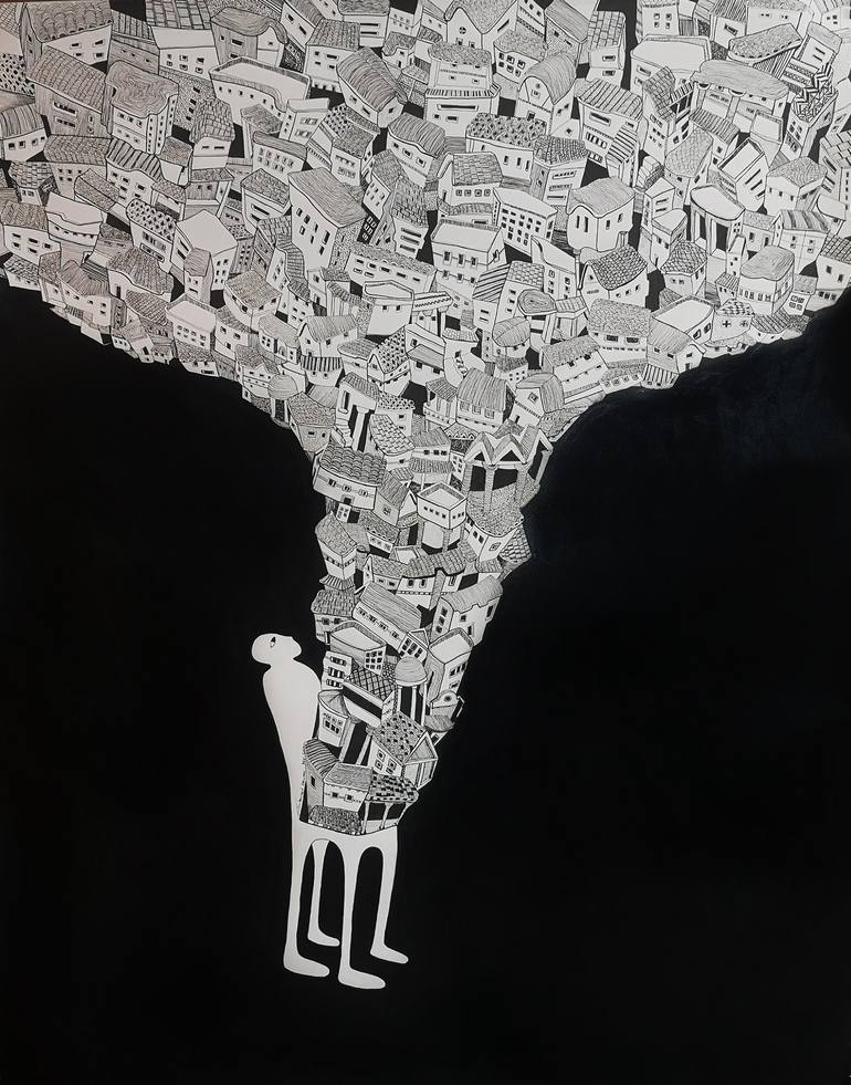 Responsibility Painting by Sanghpal Chawhan | Saatchi Art