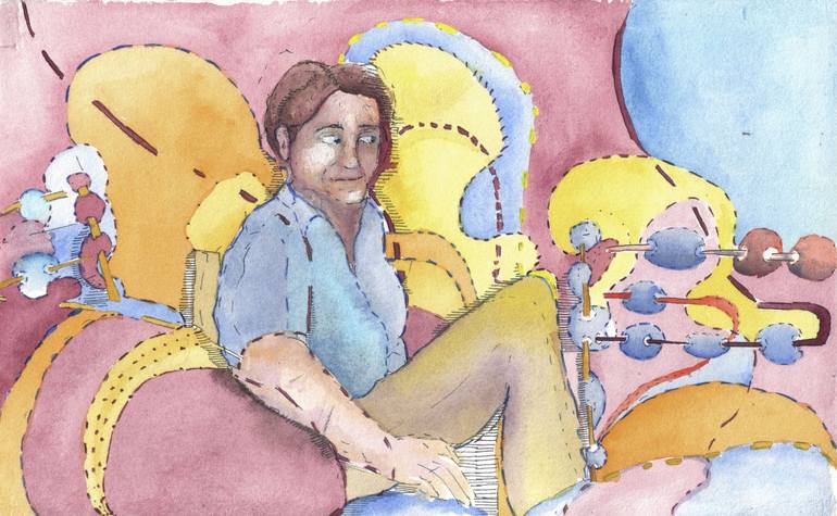 Father Painting by Isabelle Dillard | Saatchi Art