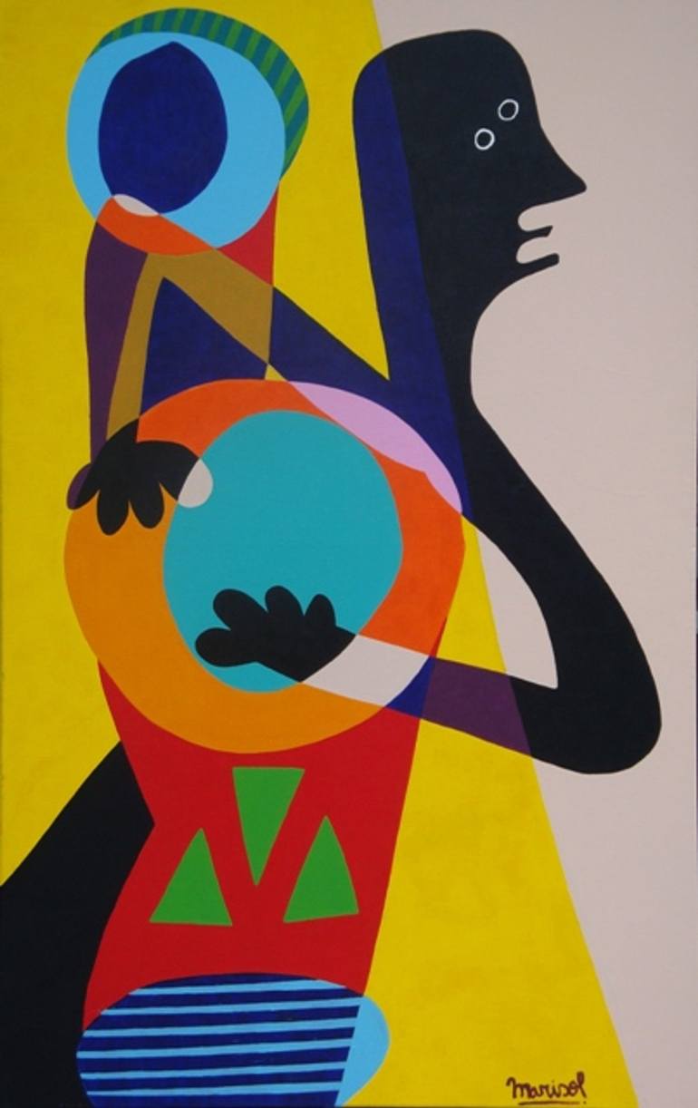 Expresion negra Painting by marisol blasco garma | Saatchi Art