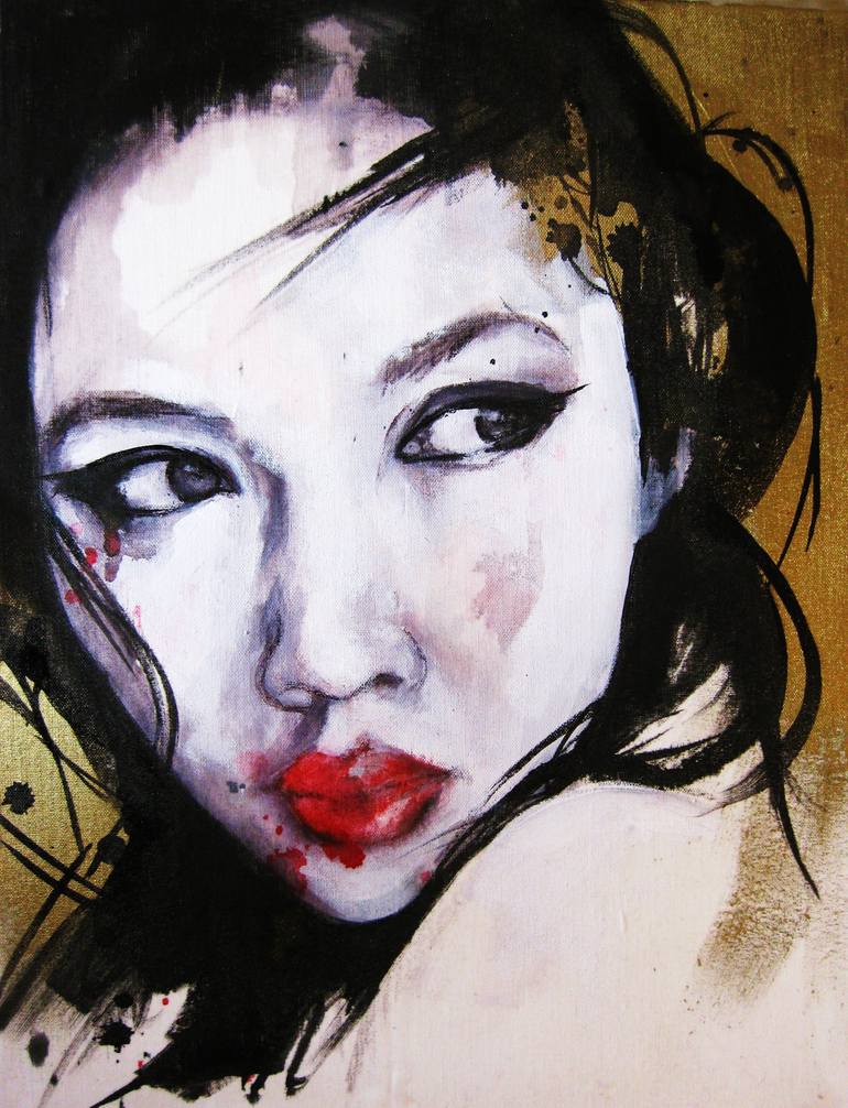 Female 1 Painting by Rachel Mortimer | Saatchi Art