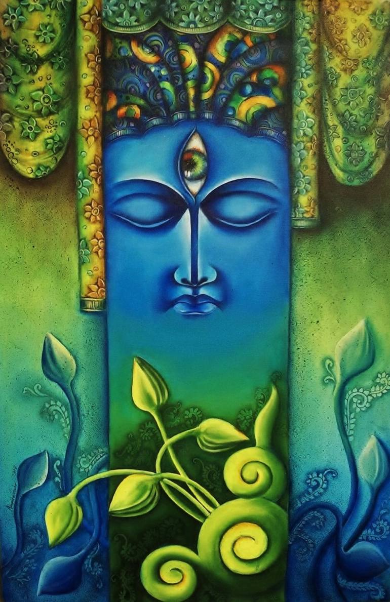 Divine Painting by Arpita Guha | Saatchi Art